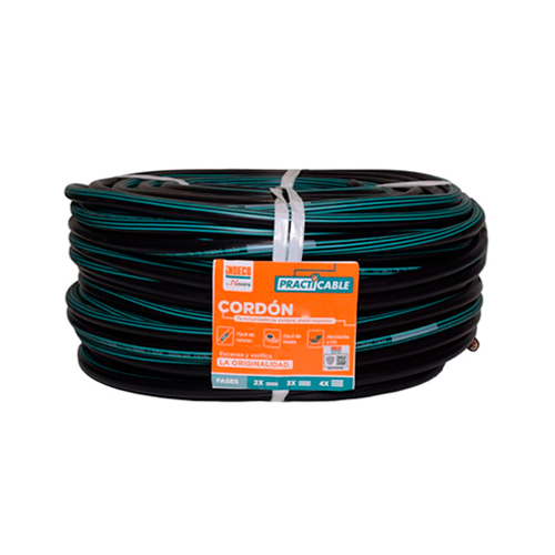 CABLE VULCANIZADO 4X14 AWG NLT NEGRO INDECO